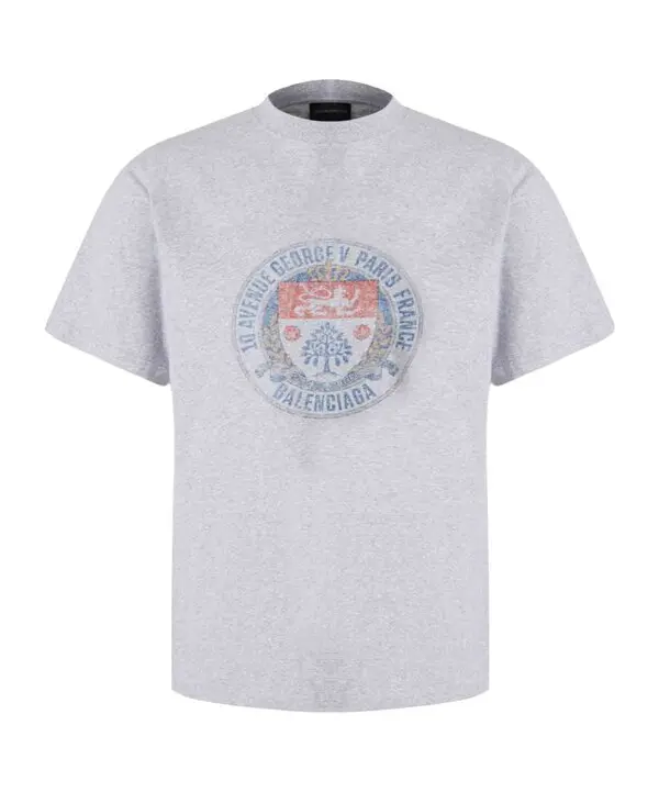 Balenciaga Logo Printed Crewneck T-shirt