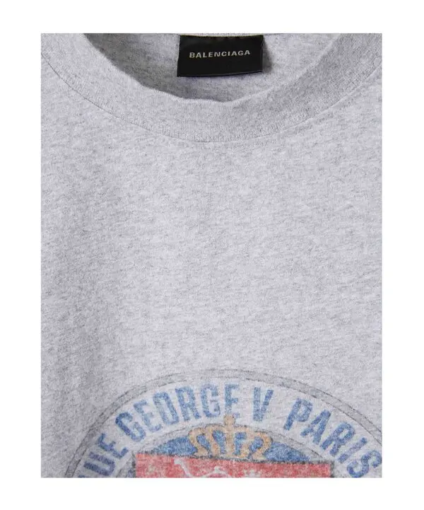 Balenciaga Logo Printed Crewneck T-shirt