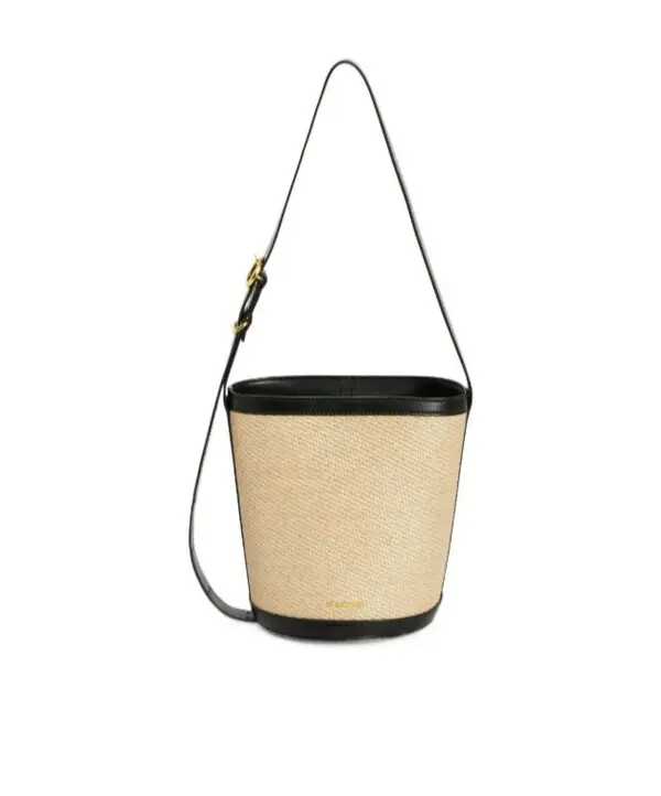 JIL SANDER Logo-detailed Bucket Bag - Natural