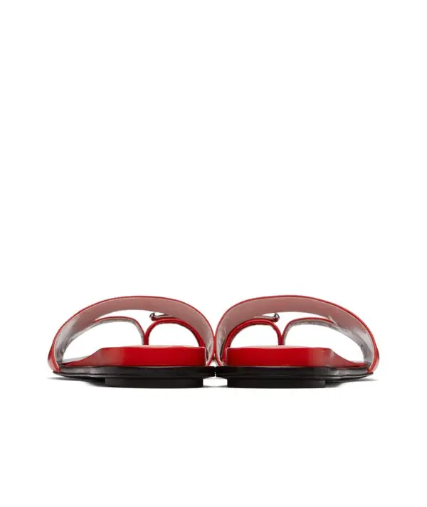 Tory Burch Pierced Slides - Red