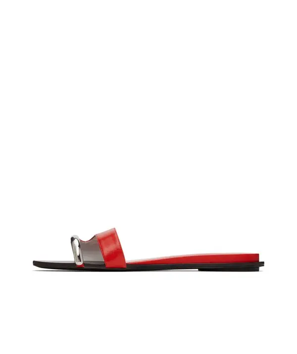 Tory Burch Pierced Slides - Red