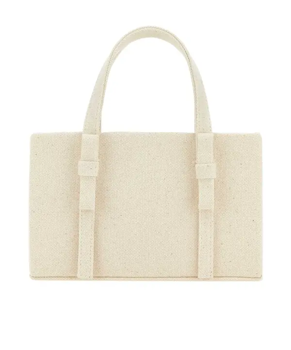 Kara Chain-linked Mini Top Handle Bag - Nude