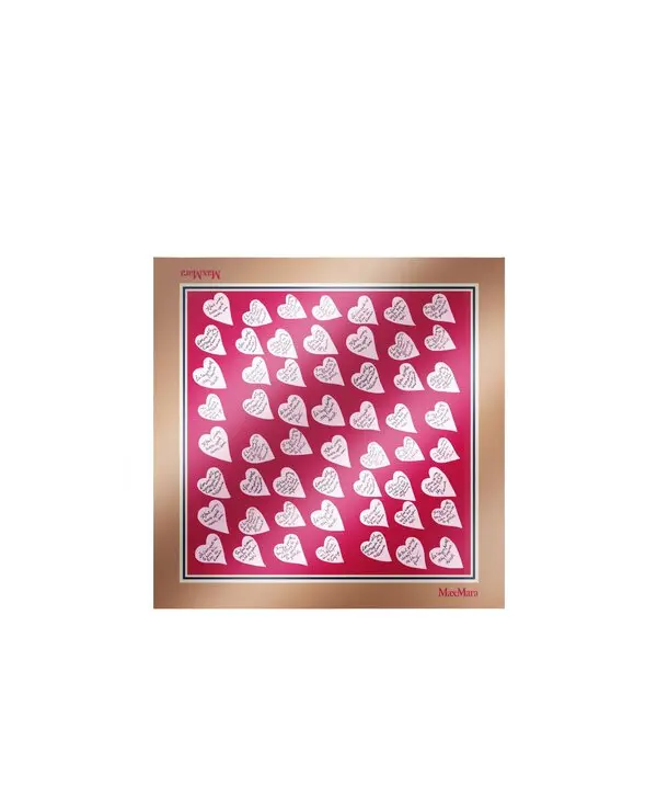 Max Mara Patterned Silk Scarf - Pink