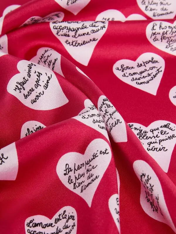 Max Mara Patterned Silk Scarf