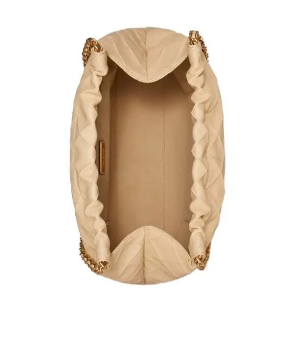 Tory Burch Fleming Drawstring Hobo Bag - Vanilla Soft Serve