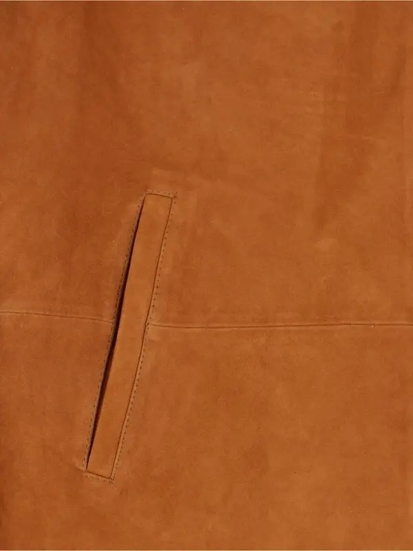 SUNFLOWER Classic Collar Suede Jacket - Brown