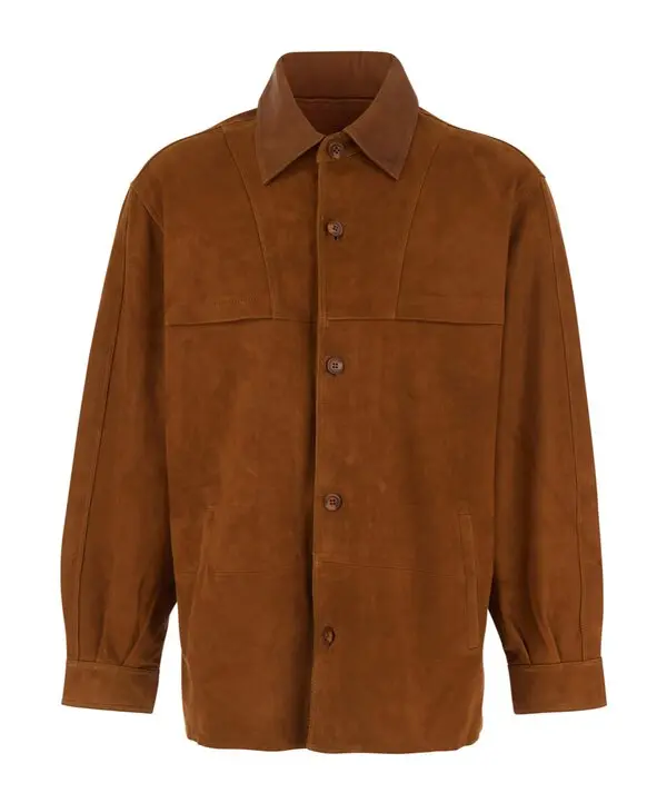 SUNFLOWER Classic Collar Suede Jacket