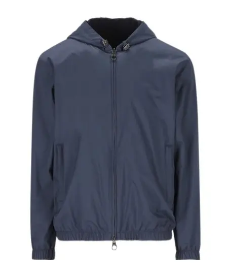 Loro Piana Reversible Jacket With Zipper Opening - Navy
