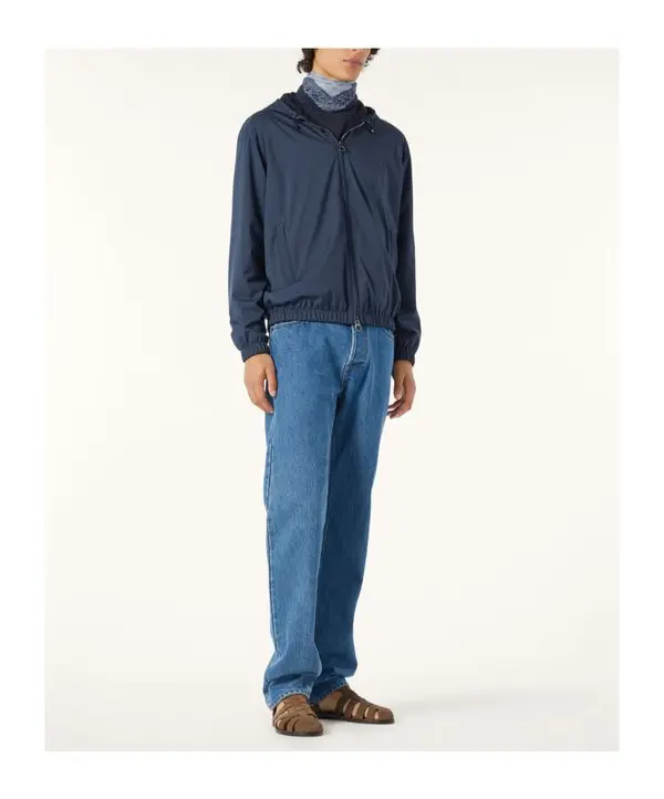 Loro Piana Reversible Jacket With Zipper Opening - Navy