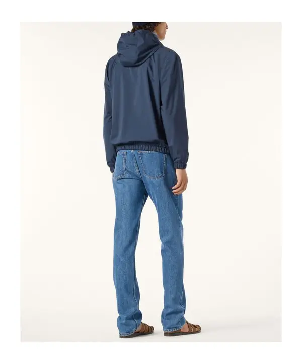 Loro Piana Reversible Jacket With Zipper Opening - Navy