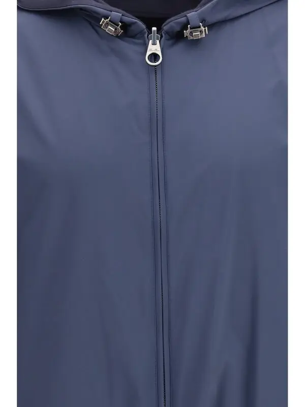 Loro Piana Reversible Jacket With Zipper Opening - Navy