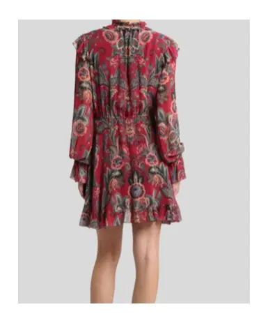 Etro Silk-blend Mini Dress With Floral Print