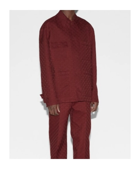 Gucci Monogrammed Button-up Jacket - Red