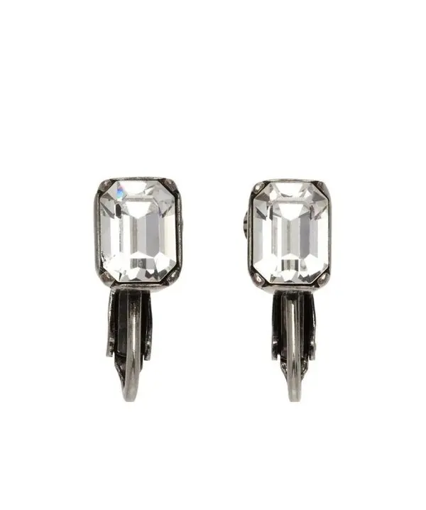 Dsquared2 Classic Embellished Crystal Earrings - Gray