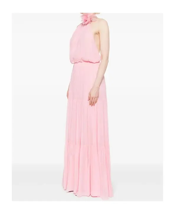 Retrofete Halterneck Floral Maxi Dress