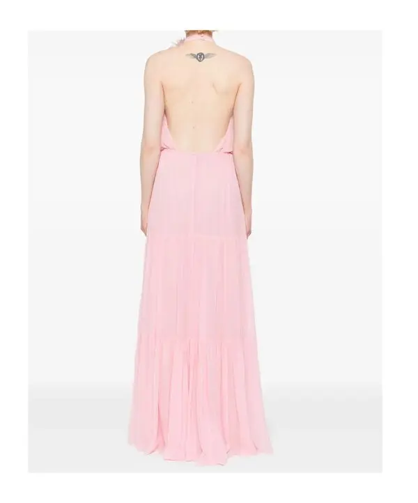 Retrofete Halterneck Floral Maxi Dress