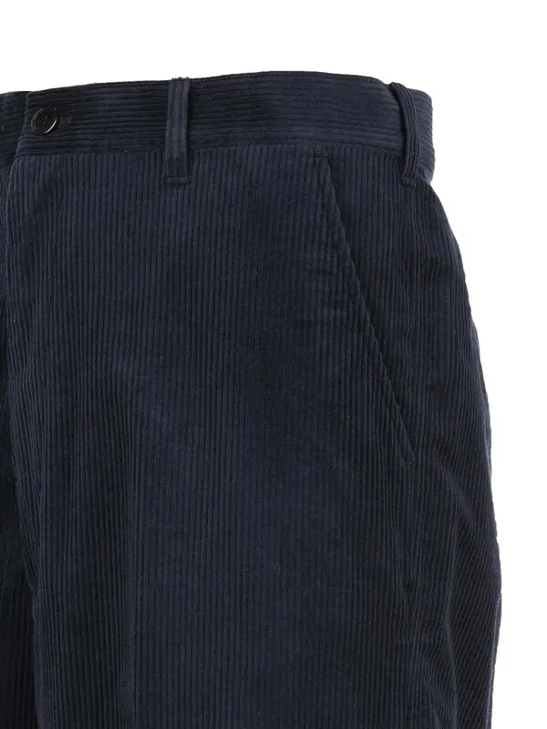 Prada Corduroy Straight Leg Trousers