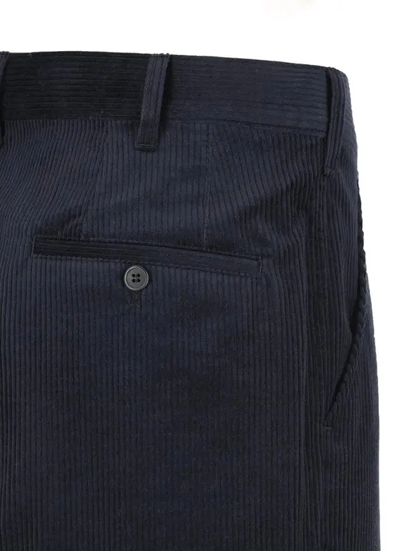 Prada Corduroy Straight Leg Trousers