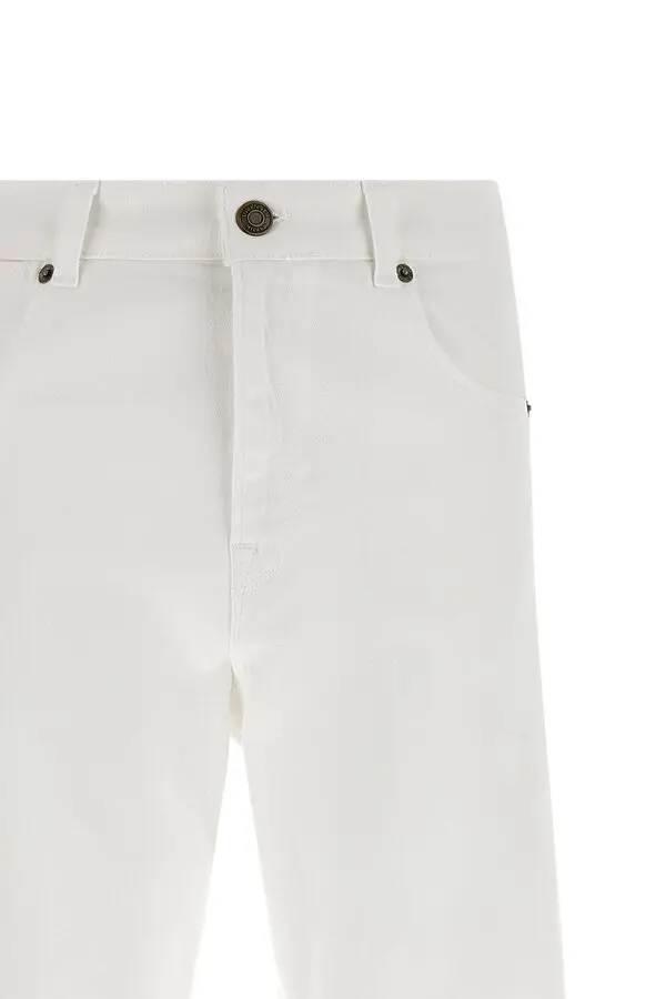 TWINSET Mid-rise Flared Leather Jeans