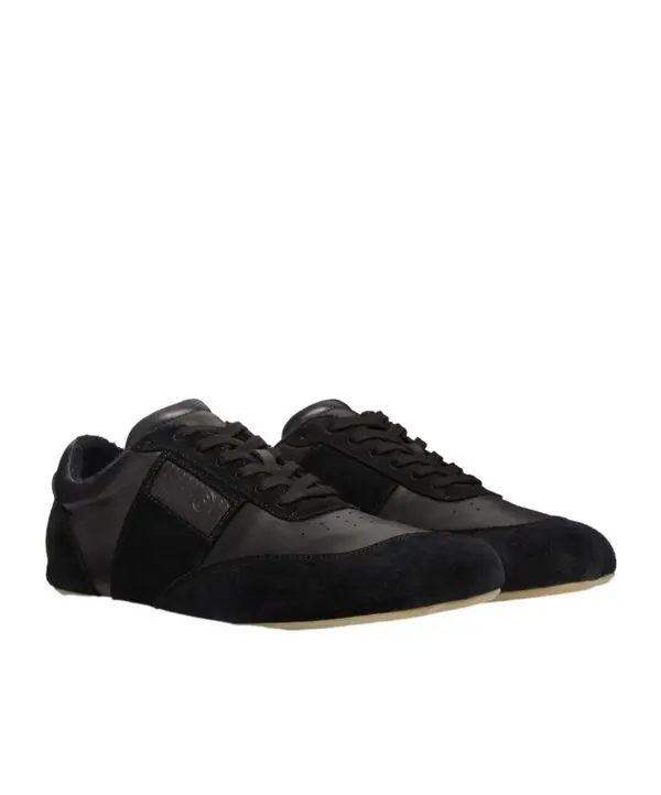 MAISON MARGIELA Numbers Embossed Lace-up Sneakers - Black