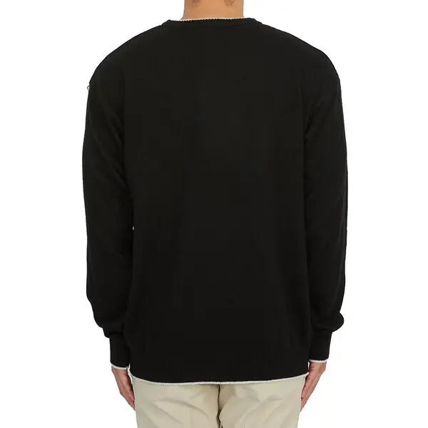 FAMILY FIRST Embroidered Logo Crew Neck Jumper