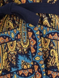 Etro Long-sleeved Belted Cape With V-neck