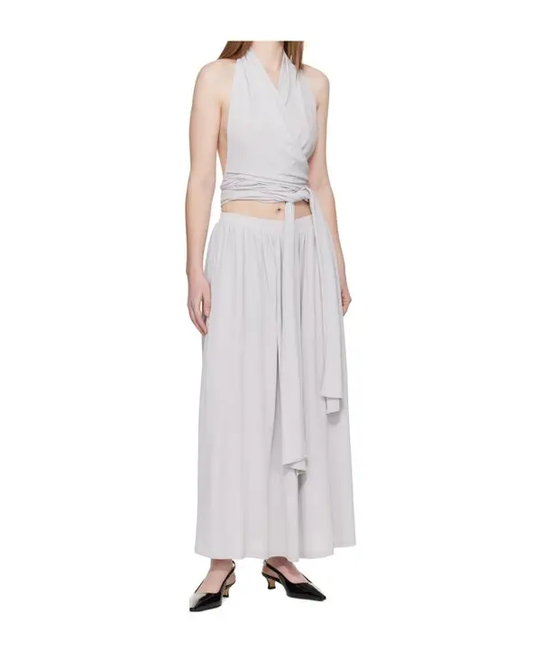 AYA MUSE Aelir V-neck Halter Top With Waist Tie