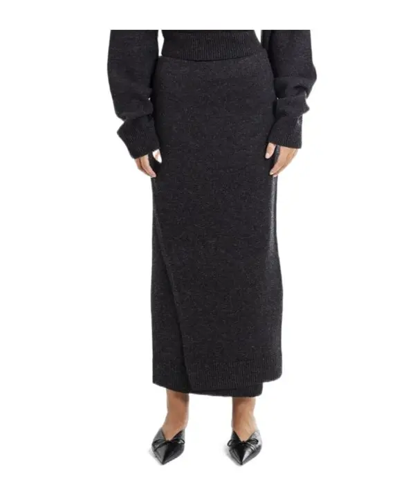 Balenciaga Slit Detailed Knit Skirt