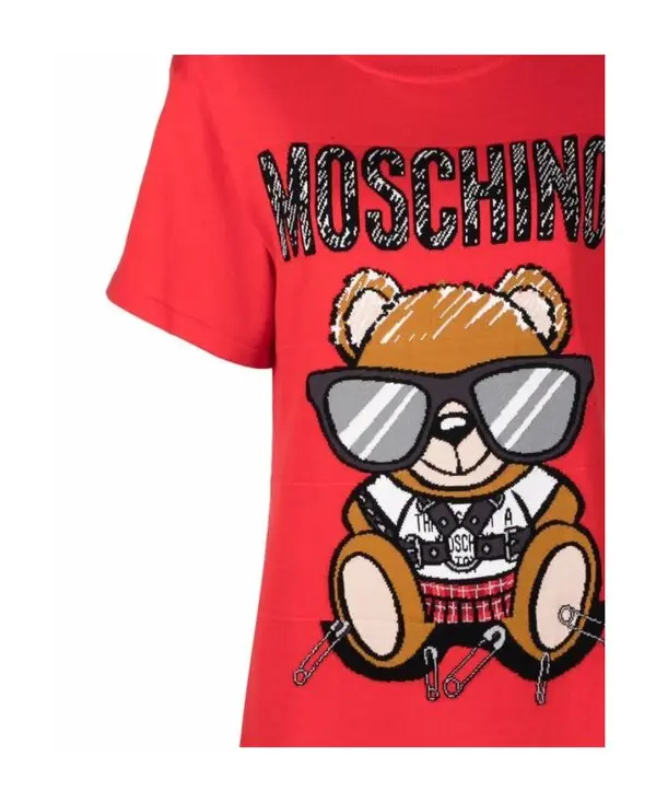 Moschino Teddy Print T-shirt Dress