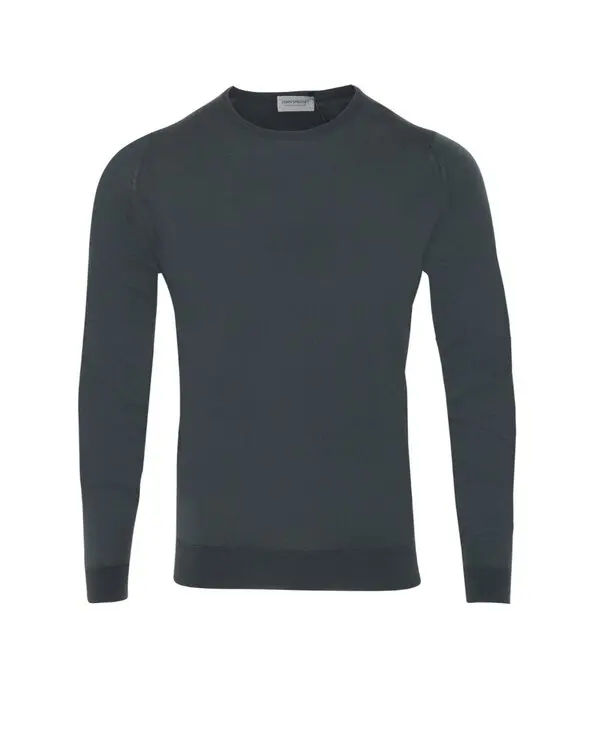 John Smedley Lundy Crew Neck Knitwear - Black