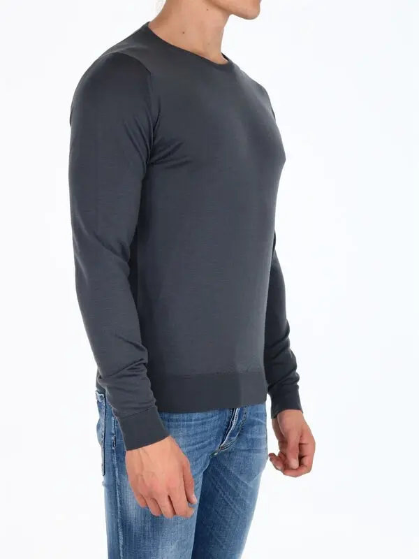 John Smedley Lundy Crew Neck Knitwear - Black