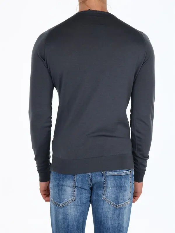 John Smedley Lundy Crew Neck Knitwear - Black