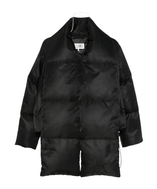 MAISON MARGIELA Quilted Down Jacket With Scarf Detail