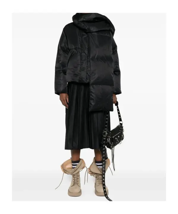 MAISON MARGIELA Quilted Down Jacket With Scarf Detail