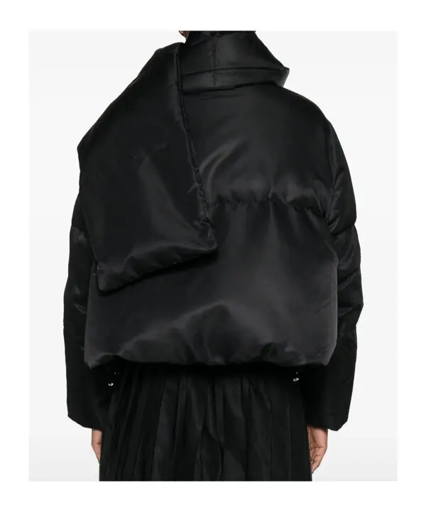 MAISON MARGIELA Quilted Down Jacket With Scarf Detail