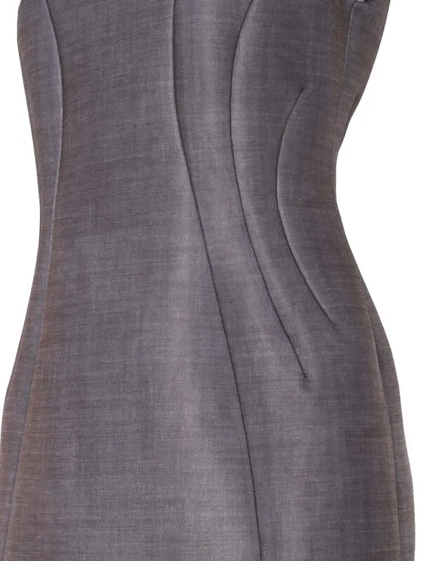 Philosophy Di Lorenzo Serafini Sleeveless High Collar Mini Dress