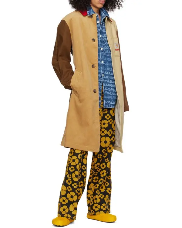 Marni Logo Printed Buttoned Denim Shirt
