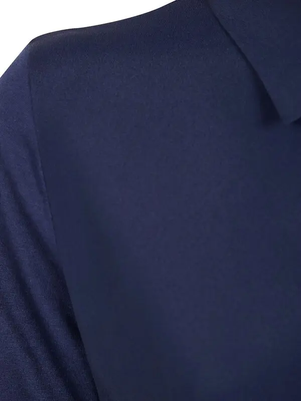 Seventy Boxy Half-sleeve Polo Top