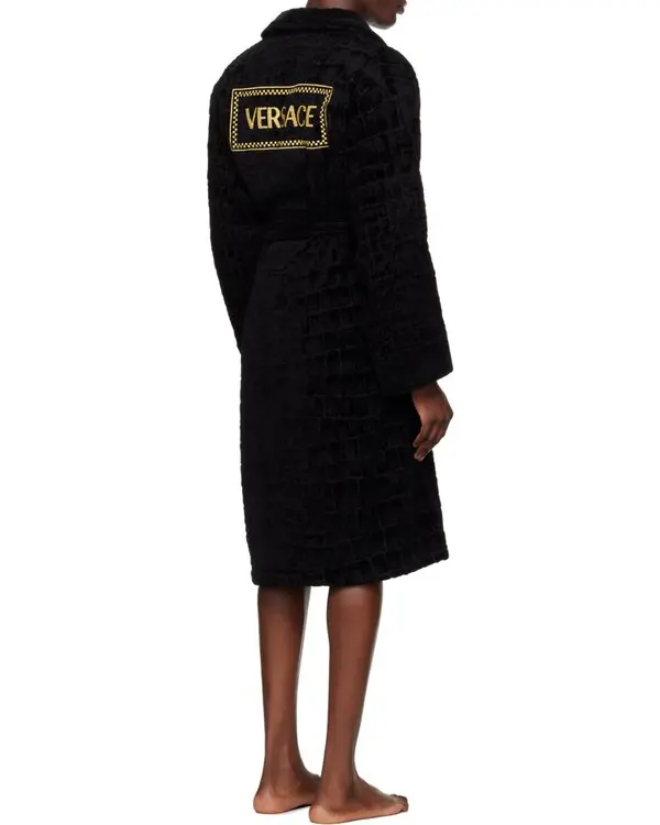 Versace Long-sleeved Belted Bathrobe