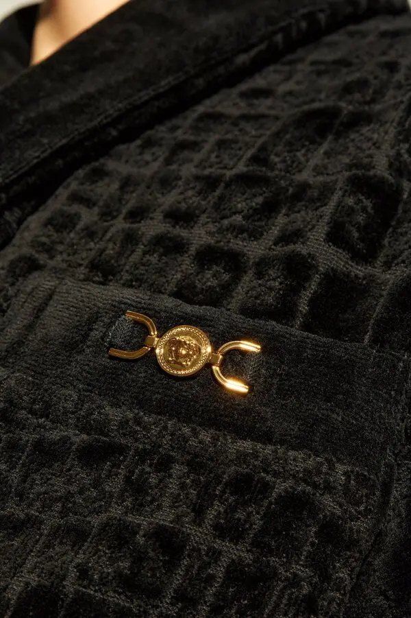 Versace Long-sleeved Belted Bathrobe
