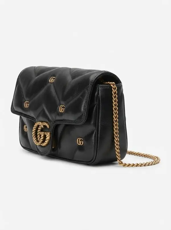 Gucci Gg Marmont Mini Shoulder Bag - Black