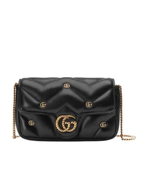 Gucci Gg Marmont Mini Shoulder Bag - Black