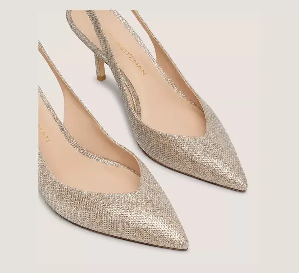 STUART WEITZMAN Pointed Slingback Stiletto Sandals