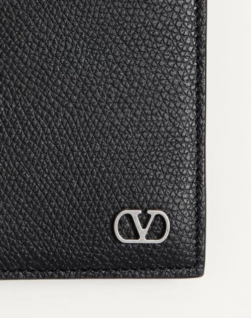 Valentino Garavani Vlogo Signature Bi-fold Wallet - Black