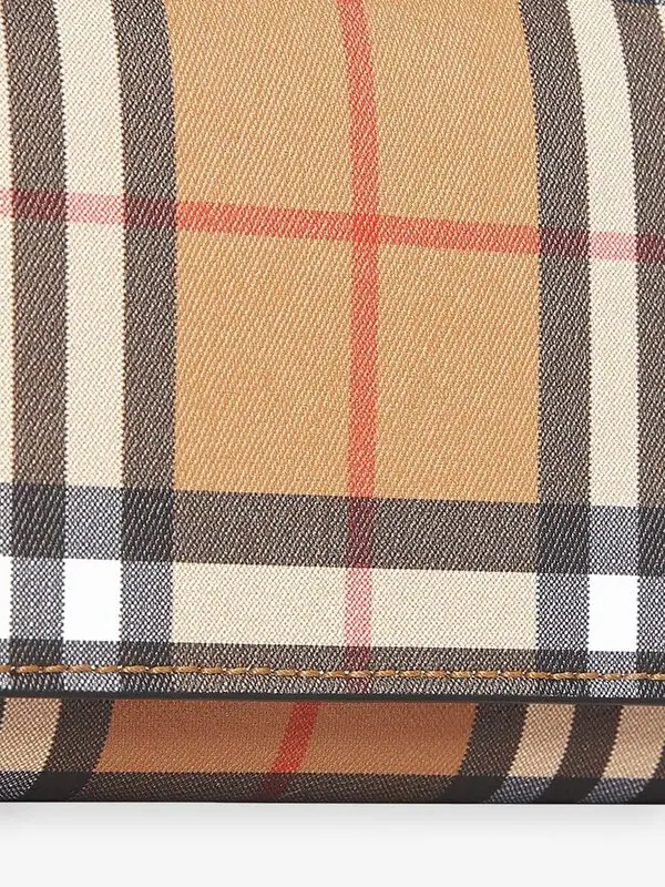 Burberry Long Checkered Folding Purse