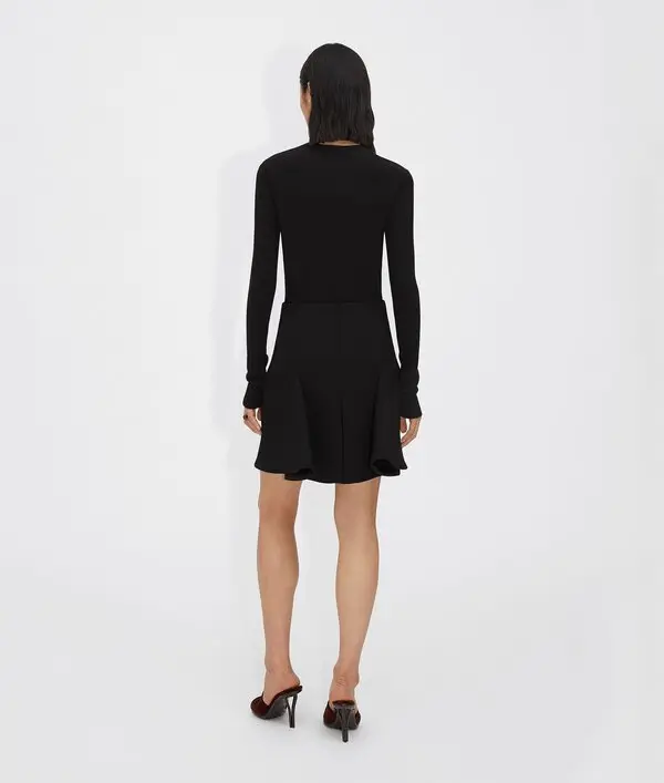 Bottega Veneta High-waisted Godet Mini Skirt