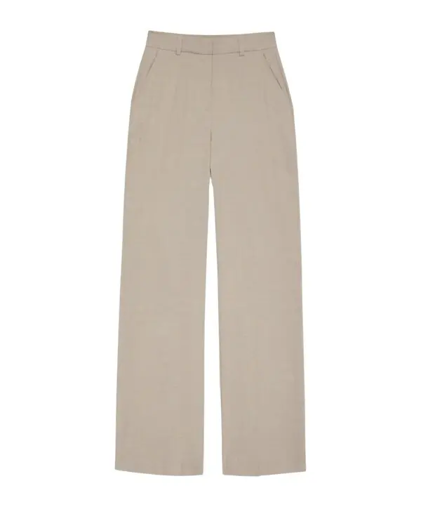 ANINE BING High Waisted Trousers - Nude