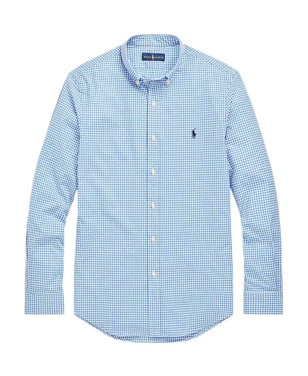 Polo Ralph Lauren Pony Embroidered Checked Shirt - Blue