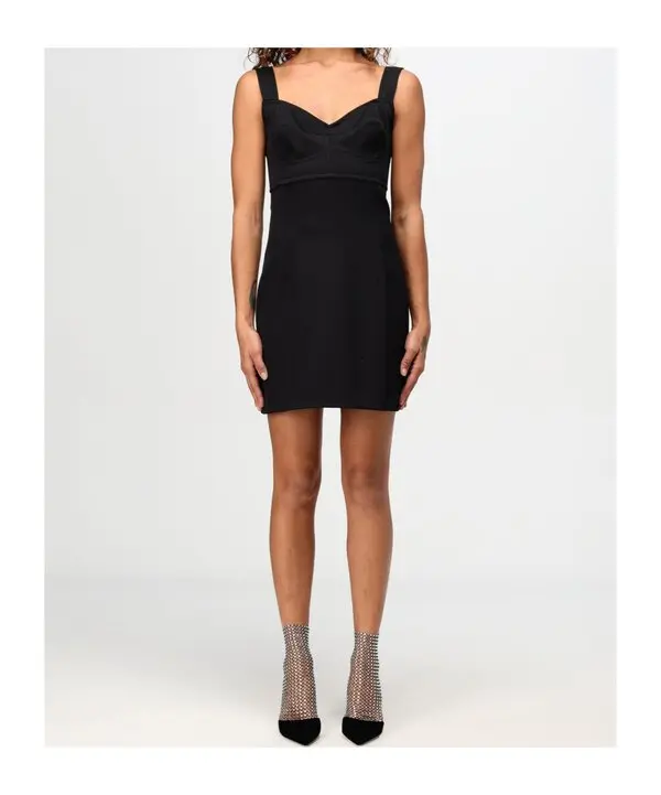 Dolce & Gabbana Sweetheart Neckline Corset Mini Dress - Black