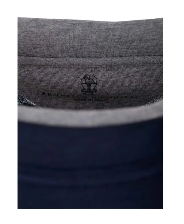 Brunello Cucinelli Double Layered Crewneck T-shirt